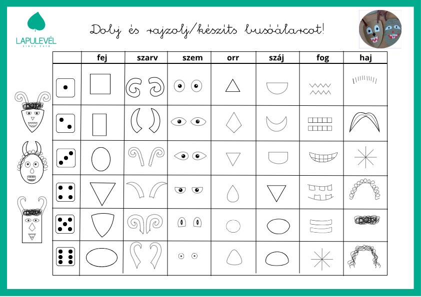 Dobj és rajzolj/készíts busóálarcot! – Lapulevél